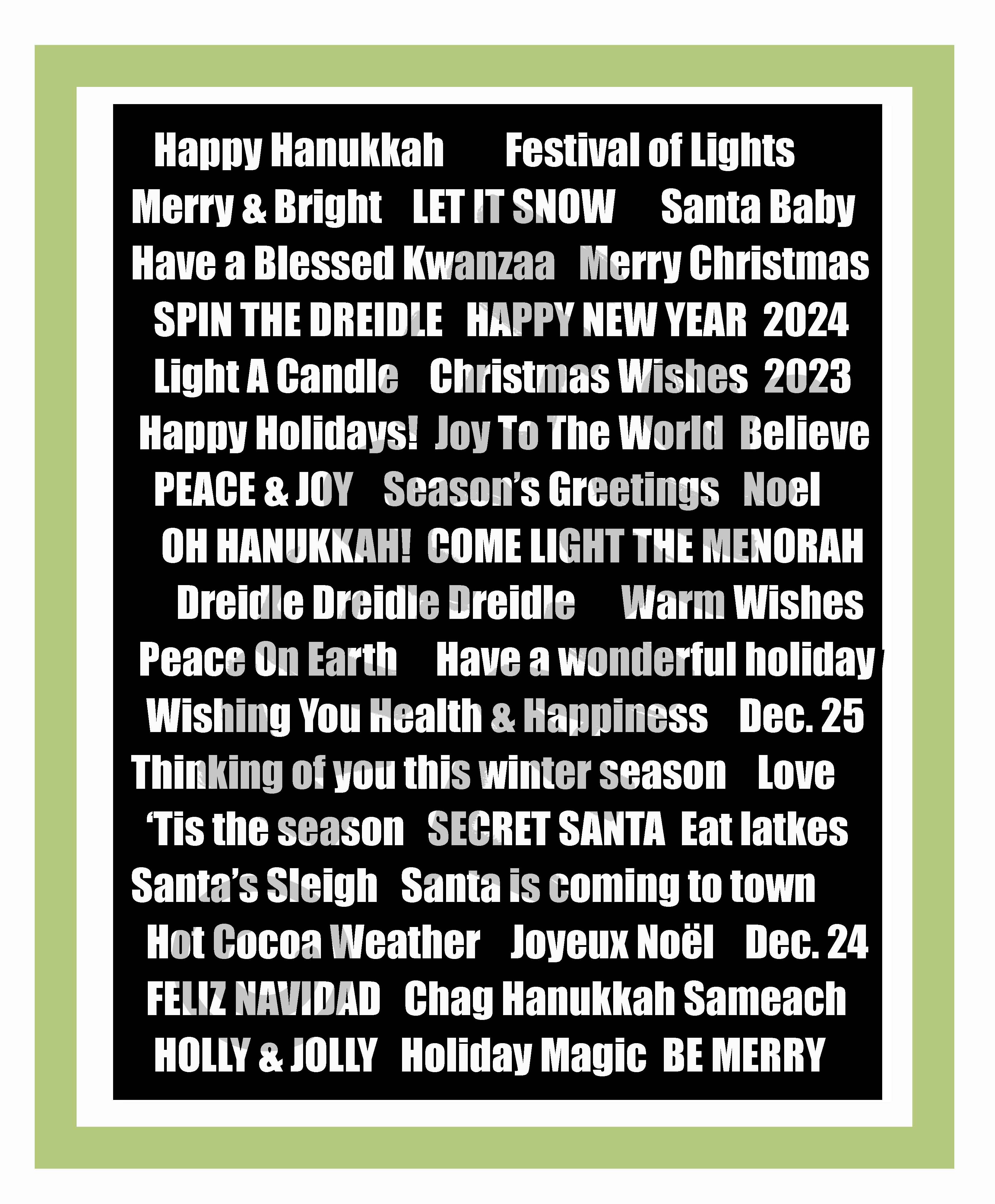 Holiday sentiments Freebie